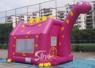 Cina Castello rimbalzante gonfiabile di Dino del campo da giuoco all'aperto dei bambini del  con l'interno di ostacoli fatto della prima tela cerata del PVC della classe in vendita