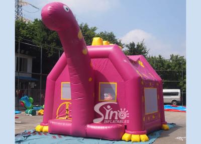 中国 の第1クラス ポリ塩化ビニールの防水シートから成っている障害内部が付いている屋外の子供の運動場のディーノの膨脹可能な弾力がある城 販売のため