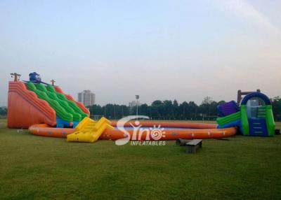 Cina Parco gonfiabile gigante dell'acqua degli adulti dei bambini N su terra con il grande grande scorrevole gonfiabile del polipo della piscina N in vendita