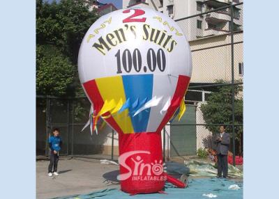 Cina I vestiti degli uomini all'aperto che annunciano pallone a terra gonfiabile con le bandiere intorno fatte di migliore nylon in vendita