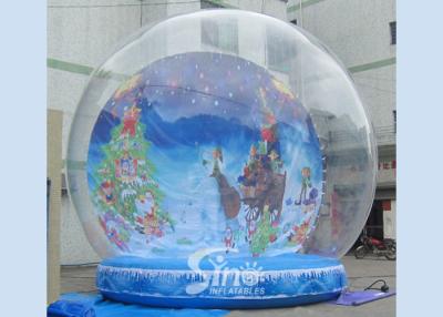 中国 祝祭のショーおよび装飾のための透明な人間の巨大で膨脹可能なクリスマスの雪の地球3メートルの 販売のため