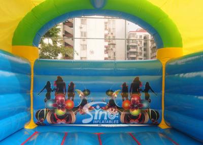 中国 屋外5x4 mtsは610g/m2ポリ塩化ビニールの防水シートとなされる子供の膨脹可能な弾力がある城をパーティを楽しもう 販売のため