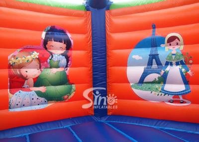 China la calidad comercial 5in1 embroma el juego combinado inflable del cocodrilo con la diapositiva para al aire libre usado en venta