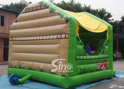 Cina Castello commerciale gonfiabile di salto dei bambini di tema della giungla del cortile con lo scorrevole fatto di migliore tela cerata del PVC in vendita