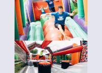 China 185m Long Commercial Inflatable Obstacle Course for Adults 610gsm PVC for sale