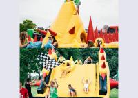 China 185m Long Commercial Inflatable Obstacle Course for Adults 610gsm PVC for sale