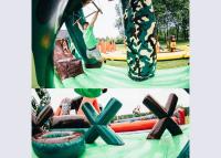 China 185m Long Commercial Inflatable Obstacle Course for Adults 610gsm PVC for sale