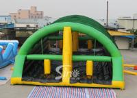 China 15x8m Giant Adults Inflatable Obstacle Course with Slide for Mud Run Challenge Events for sale