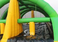 China 15x8m Giant Adults Inflatable Obstacle Course with Slide for Mud Run Challenge Events for sale