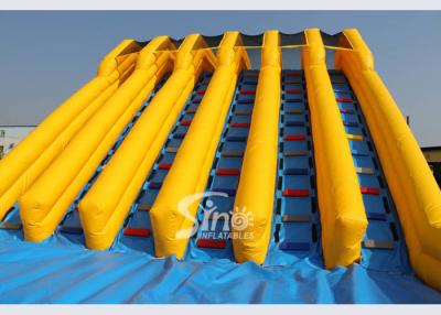 China el 15x6m carrera de obstáculos inflable de 6 del carril de la precipitación adultos verticales de la diapositiva para el fango del outoor o el funcionamiento del color en venta