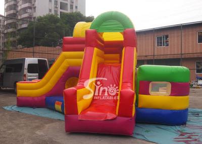 Cina Il rimbalzo mega commerciale scherza la corsa ad ostacoli gonfiabile con lo scorrevole doppio dai cino inflatables in vendita