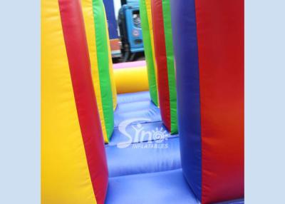 China 9m Long Kids Energy Challenge Inflatable Obstacle Course Pvc Tarpaulin From Sino Inflatables for sale
