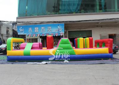 China 9m Long Kids Energy Challenge Inflatable Obstacle Course Pvc Tarpaulin From Sino Inflatables for sale