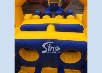 China Openlucht 12 mts snakken Robijnrode Opblaasbare de Hinderniscursus van Kinderenbrumbies die van Beste Pvc-Geteerd zeildoek van Chineesinflatables wordt gemaakt Te koop