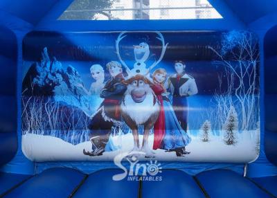 China A categoria comercial caçoa o castelo bouncy congelado com o telhado feito do encerado do pvc 610g/m2 à venda