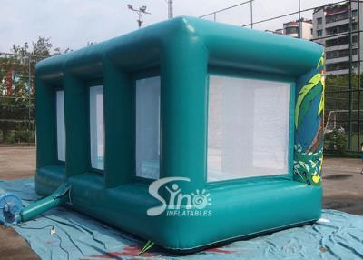 中国 6x5 mtsの従う小さい上昇タワーが付いている屋内子供のジャングルの膨脹可能な跳躍の城 販売のため