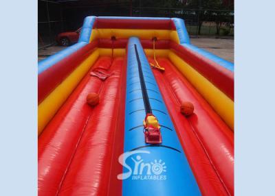 China Openlucht Dubbele Steeg Opblaasbare Bungee die met Basketbal in werking dat wordt gesteld dat van Chineesinflatables werpt Te koop