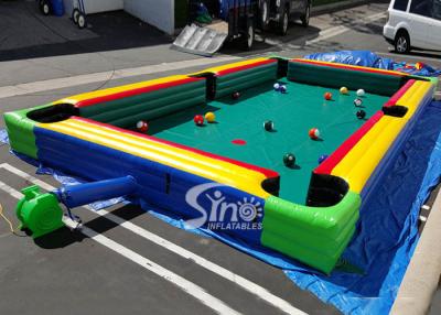 Cina Biliardo gonfiabile umano gigante dello snooker con le palle dello snooker per spettacolo di calcio dello snooker in vendita