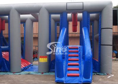 China De openluchtklap en Looppasvolwassenen brengen Opblaasbare Hinderniscursus met Dia's van Chineesinflatables in evenwicht Te koop