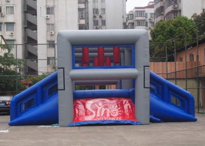 China De openluchtklap en Looppasvolwassenen brengen Opblaasbare Hinderniscursus met Dia's van Chineesinflatables in evenwicht Te koop