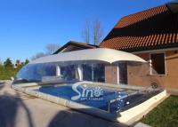 China Custom Size Transparent Inflatable Pool Dome 15x10m with CE Certified Blower for sale