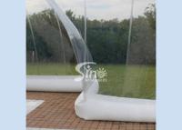 China Custom Size Transparent Inflatable Pool Dome 15x10m with CE Certified Blower for sale