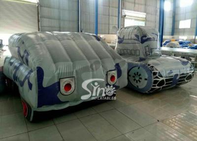 China Uso comercial del laser de la etiqueta de los equipos del ejército inflable inflable al aire libre del tanque para el campo inflable al aire libre de Paintball en venta