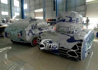 China Uso comercial del laser de la etiqueta de los equipos del ejército inflable inflable al aire libre del tanque para el campo inflable al aire libre de Paintball en venta