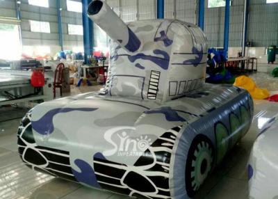 China Uso comercial del laser de la etiqueta de los equipos del ejército inflable inflable al aire libre del tanque para el campo inflable al aire libre de Paintball en venta