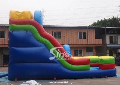 Cina doppio scivolo gonfiabile su grande del vicolo 5mts con l'arco fatto della tela cerata del PVC di 0.55mm in vendita