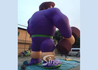 Cina 16' all'aperto uomo gonfiabile del muscolo in qualunque momento di forma fisica su gigante per i club di forma fisica o la promozione all'aperto della PALESTRA in vendita