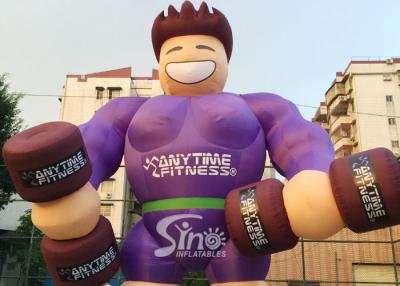Cina 16' all'aperto uomo gonfiabile del muscolo in qualunque momento di forma fisica su gigante per i club di forma fisica o la promozione all'aperto della PALESTRA in vendita