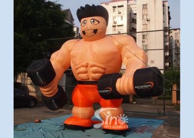 Cina Uomo gonfiabile gigante del muscolo in qualunque momento di forma fisica su ordine per la promozione all'aperto della palestra in vendita