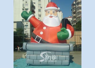 Cina 5m l'alto Babbo Natale gonfiabile divertente gigante all'aperto per la decorazione di festival di Natale in vendita