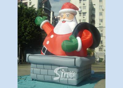 Cina 5m l'alto Babbo Natale gonfiabile divertente gigante all'aperto per la decorazione di festival di Natale in vendita