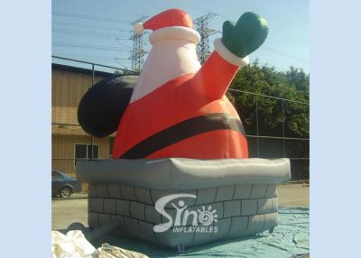 Cina 5m l'alto Babbo Natale gonfiabile divertente gigante all'aperto per la decorazione di festival di Natale in vendita