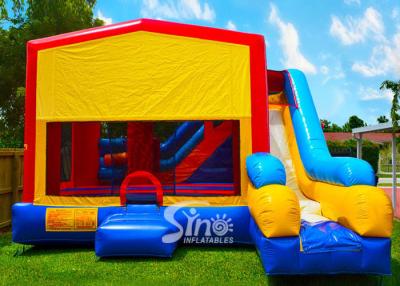 Cina 7 variopinti in 1 castello rimbalzante gonfiabile congelato con gli ostacoli dello scorrevole N per divertimento dei bambini in vendita