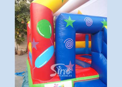 Cina Il castello rimbalzante gonfiabile del grado commerciale con lo scorrevole per i bambini all'aperto fa festa in vendita