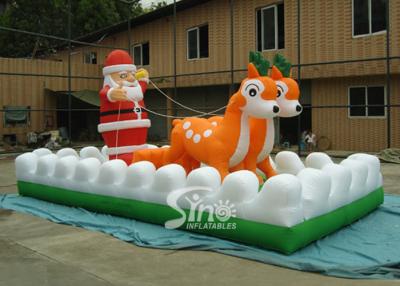 中国 一緒に動いているクリスマスの Inflatables 外のジングル ベル/父およびトナカイ 販売のため