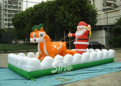 中国 一緒に動いているクリスマスの Inflatables 外のジングル ベル/父およびトナカイ 販売のため