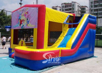 China Casa combinada inflable mojada de la despedida de los niños del tema al aire libre de la princesa con la diapositiva de la fábrica de Guangzhou en venta