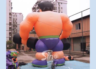 Cina alta forma del cutom di 5m che annuncia l'uomo gonfiabile del muscolo di forma fisica per la promozione della PALESTRA in vendita