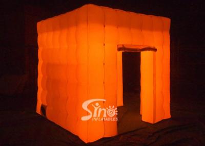 Cina 8' tubo portatile del cubo di x8 ha condotto la cabina gonfiabile della foto per gli eventi di nozze o fa festa la notte in vendita
