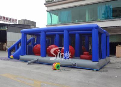 Cina Corso gonfiabile interattivo di assalto dei doppi adulti all'aperto del vicolo con le grandi palle di rimbalzo in vendita