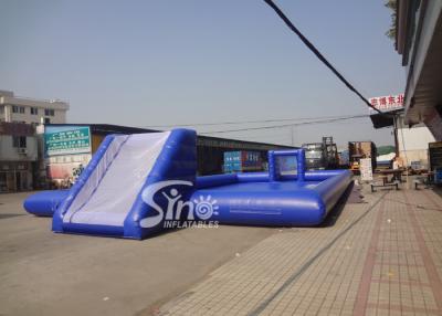 Cina Giochi gonfiabili dei bambini divertenti, campo di calcio gonfiabile blu del sapone dell'acqua in vendita
