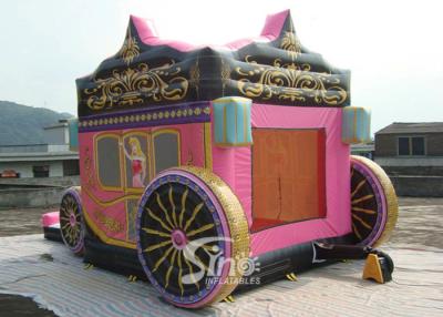 China Diapositiva de princesa Carriage Bounce House With del partido de los niños, hecha de la 1ra lona del PVC de la clase en venta