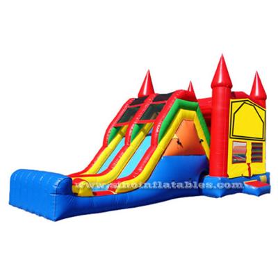 China 4 en 1 despedida inflable del parque de atracciones contiene aprobaciones de los alquileres EN14960 en venta