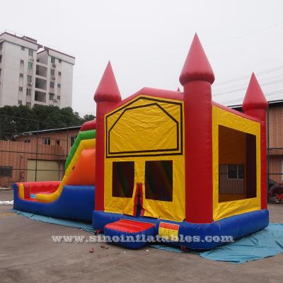 China 4 en 1 despedida inflable del parque de atracciones contiene aprobaciones de los alquileres EN14960 en venta