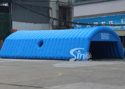 Cina Tenda gonfiabile lunga blu del tunnel con la doppia cucitura quadrupla di N in vendita