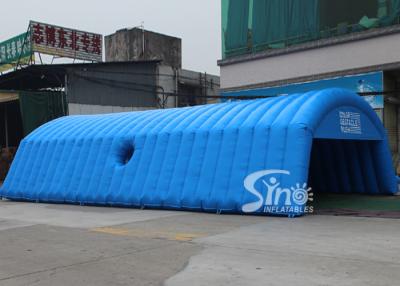 Cina Tenda gonfiabile lunga blu del tunnel con la doppia cucitura quadrupla di N in vendita